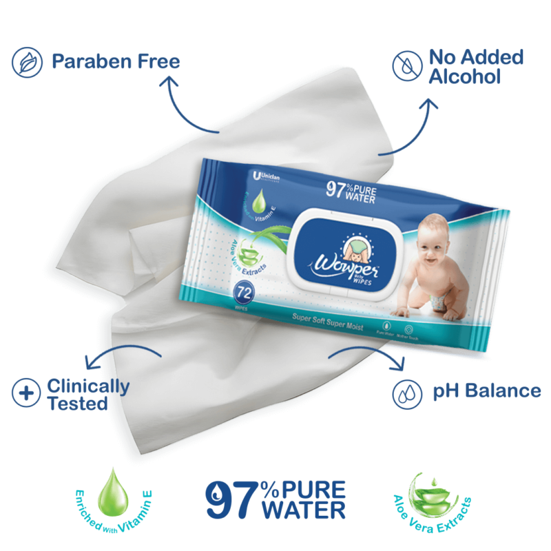 Wowper Wet Wipes - India’s No. 1 Softest and Best Diapers for Baby